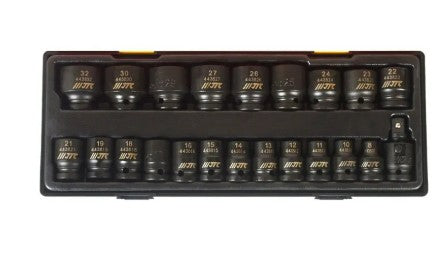 1/2"DR. 22PCS IMPACT SOCKET SET(6PT) – JTCTOOLSUSA
