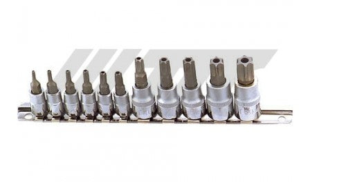 11PCS STAR SOCKET BIT SET(TAMPERPROOF) – JTCTOOLSUSA