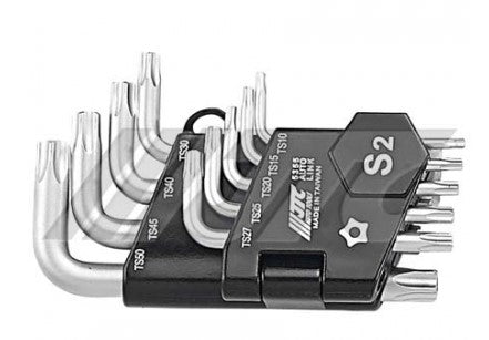 9PCS SHORT 5PT. STAR KEY SET(TAMPERPROOF) – JTCTOOLSUSA