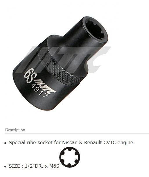 1/2" RIBE SOCKET – JTCTOOLSUSA